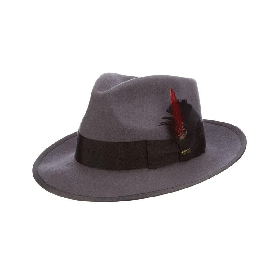 Scala Wool Felt Fedora- New Yorker – Tenth Street Hats